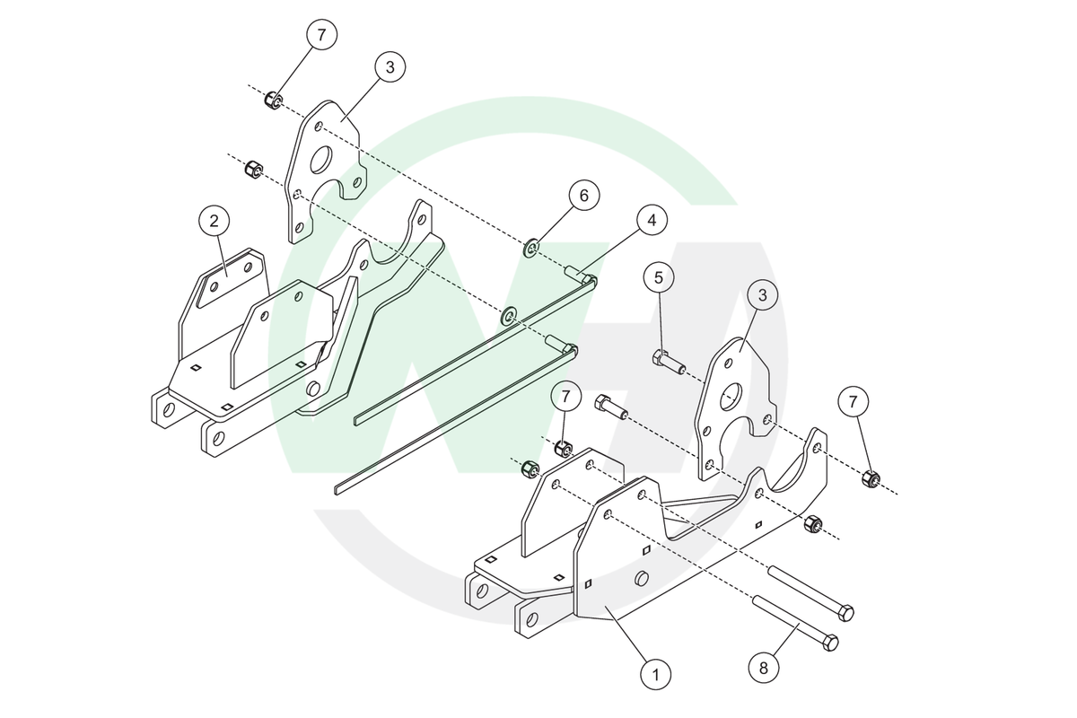 31700 Mount for Western Ultramount Snow Plows for 2020-__ Chevy GMC K2 ...